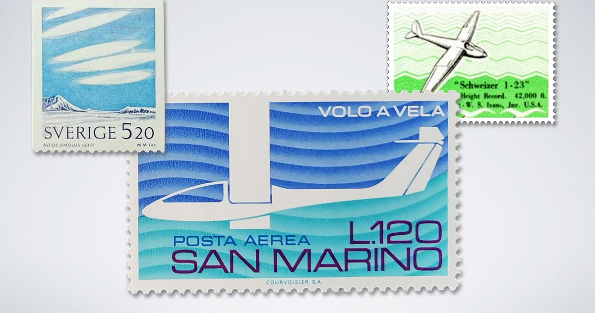 Stamps That Tell a Story. Wave soaring and the altitude records… | by ...