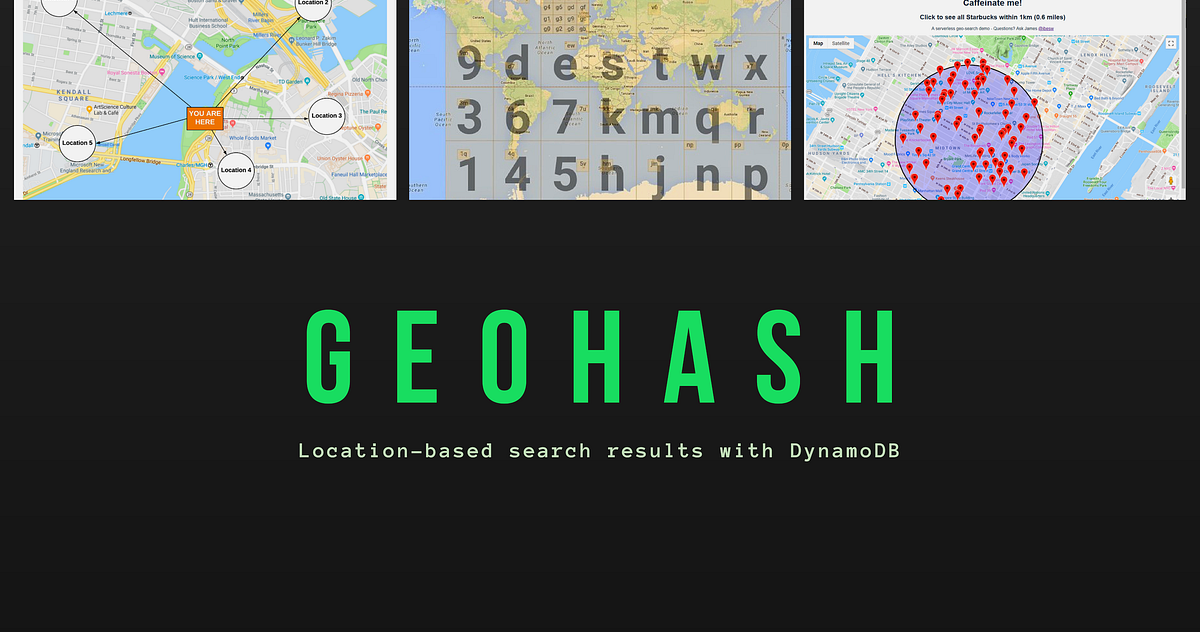 Location-based search results with DynamoDB and Geohash | by James Beswick | A Cloud Guru | Medium