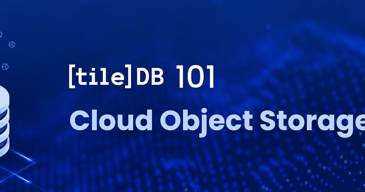 TileDB 101: Cloud Object Storage. Accessing a TileDB array locally works… | by Mike Broberg ...
