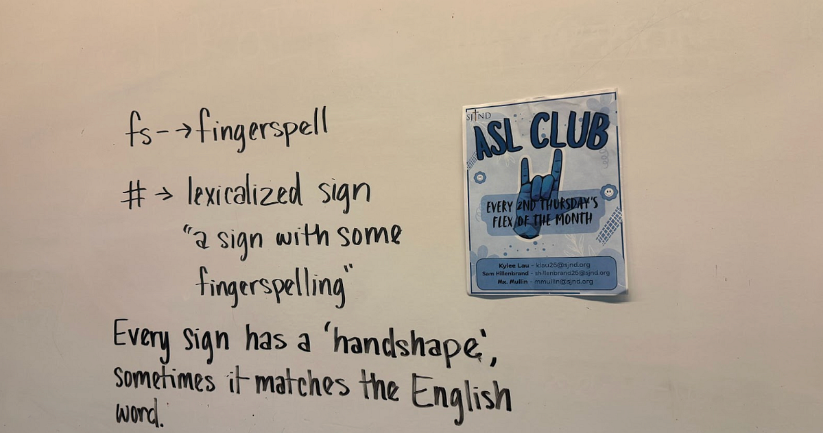 ASL Club: Sharing Culture, Creating Community | by Mira Levasseur ...