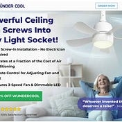 WunderCool Light Socket Fan – Medium
