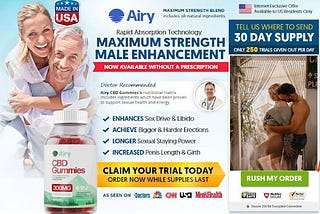 Airy CBD Male Enhancement Gummies – Medium