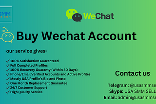 Buy WeChat Account. Buy a WeChat account. The payment… | by Margaretki ...