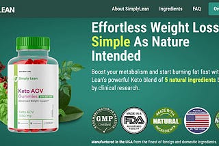 Simply Lean Keto ACV Gummies – Medium