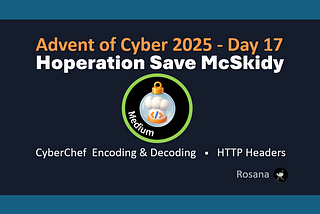 List: AoC 2025 . TryHackMe . Advent of Cyber 2025 | Curated by ...