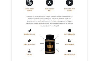 Pharaoh Power Male Enhancement – Medium