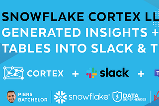 Microsoft Teams – Snowflake Builders Blog: Data Engineers, App Developers, AI/ML, & Data Science