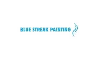 Blue Streak Painting – Medium
