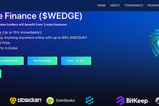 Wedge Finance Token — A Revolutionising Concept of e-Crypto Commerce ...