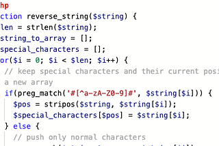 Reverse a string without affecting the position of any special characters in Python | by ...