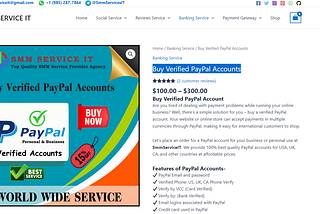 The Best Place To Buy Verified PayPal Accounts – Medium