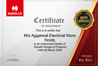 Aggarwal Electrical Store – Medium
