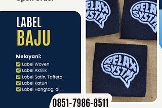 0851-7986-8511 (WA) Cetak Logo Baju – Medium