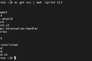 Managing Security Context Constraints SCC permission in OpenShift (How to check which service ...
