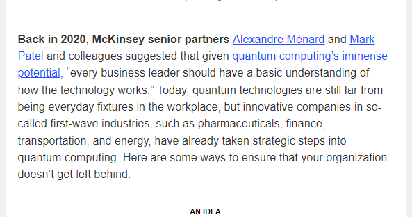 Quantum from McKinsey. A compendium of some recent and old… | by ...