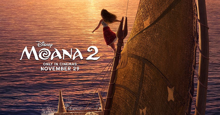 Cute as a Coconut | Moana 2 (2024) Movie Review | by K. Cook & Cats, Co ...
