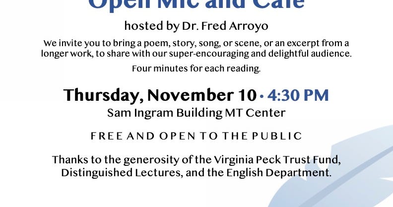Open Mic #2: announcment - In Process - Medium