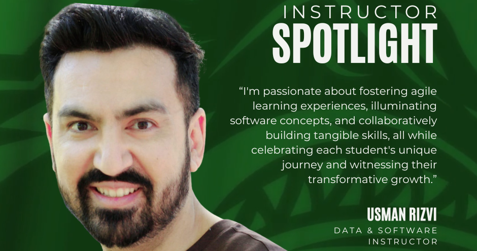 Meet Data And Software Instructor Usman Rizvi Green River Web And Mobile