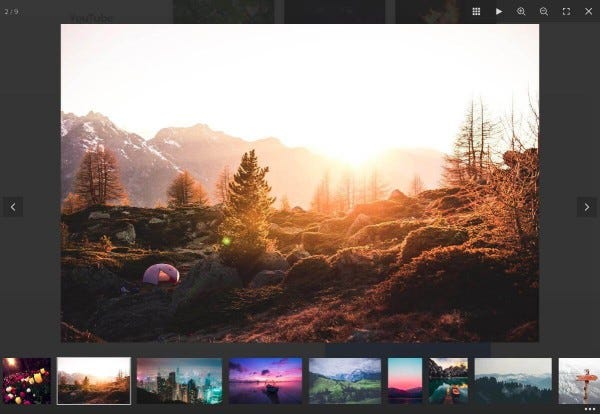 Introducing new Vue.js lightbox!. Basic version of Fullscreen Lightbox… | by Bantha Group | Medium