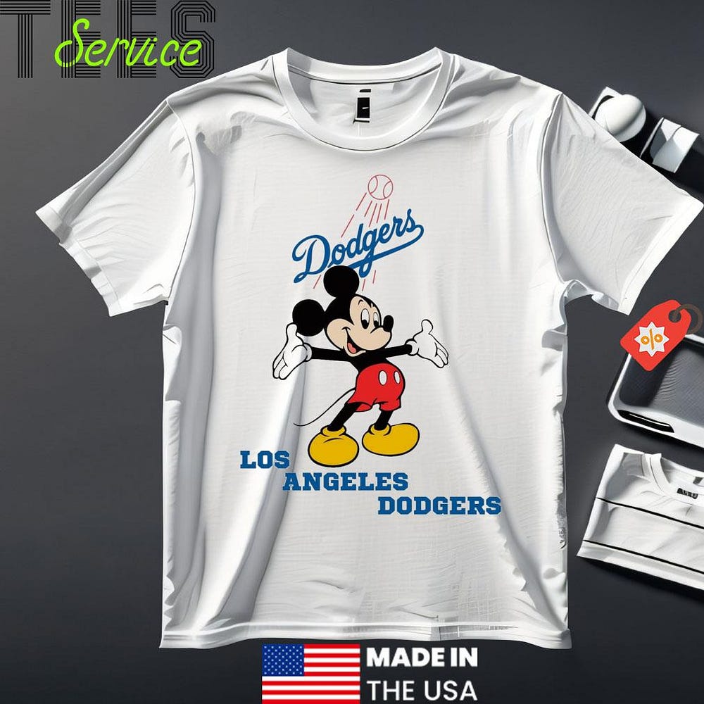 Los Angeles Dodgers Mickey Mouse Baseball shirt | by Teesservice LLC ...