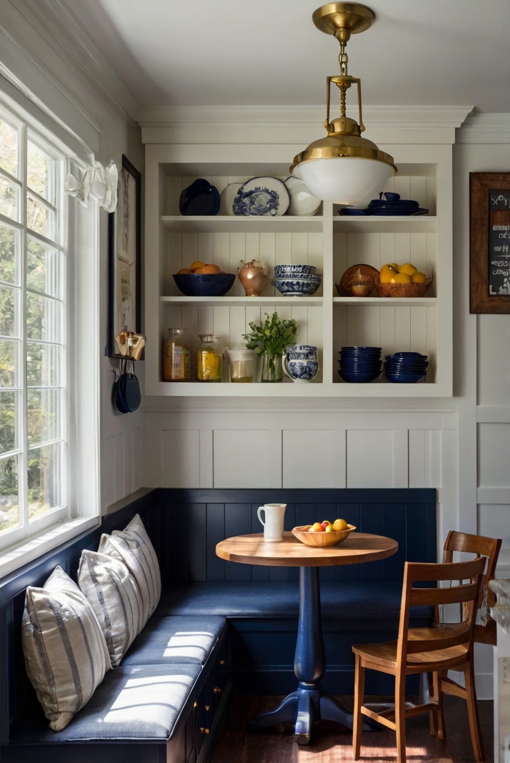 How to Design a Breakfast Nook with Banquette Seating and Cabinet ...