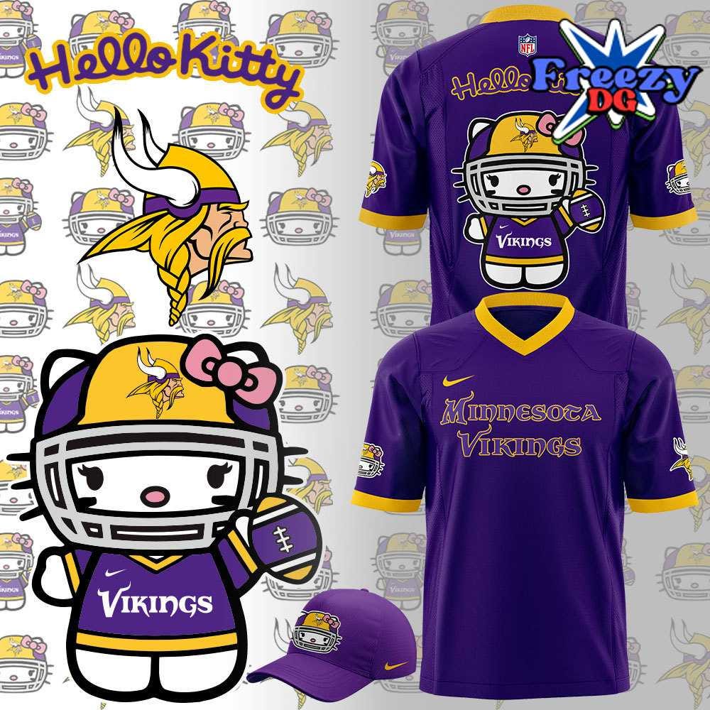 Minnesota Vikings x Hello Kitty 2024 Football Jersey | by Freezydg ...