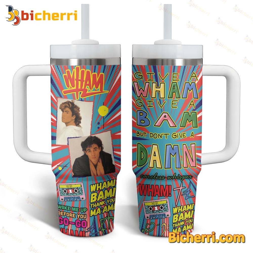 Get Nostalgic with the Wham! “Give a Wham, Give a Bam” Tumbler | by ...