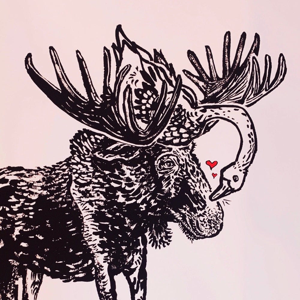 The Goose and The Moose. There once was a goose named Moose Who… | by ...