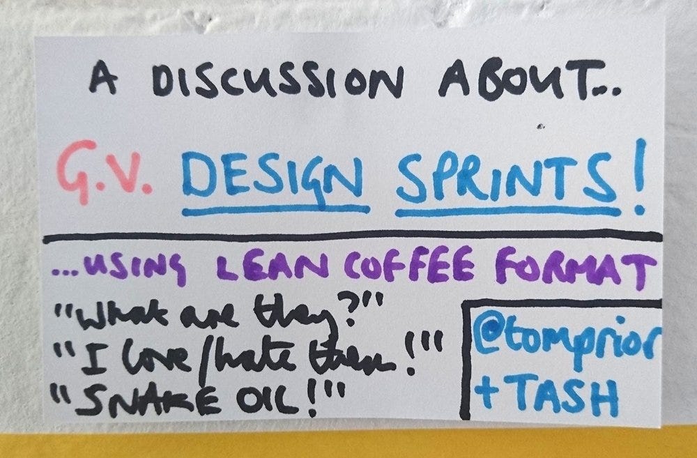 Running a Lean Coffee session at UXCB17 | by Tom Prior | Medium