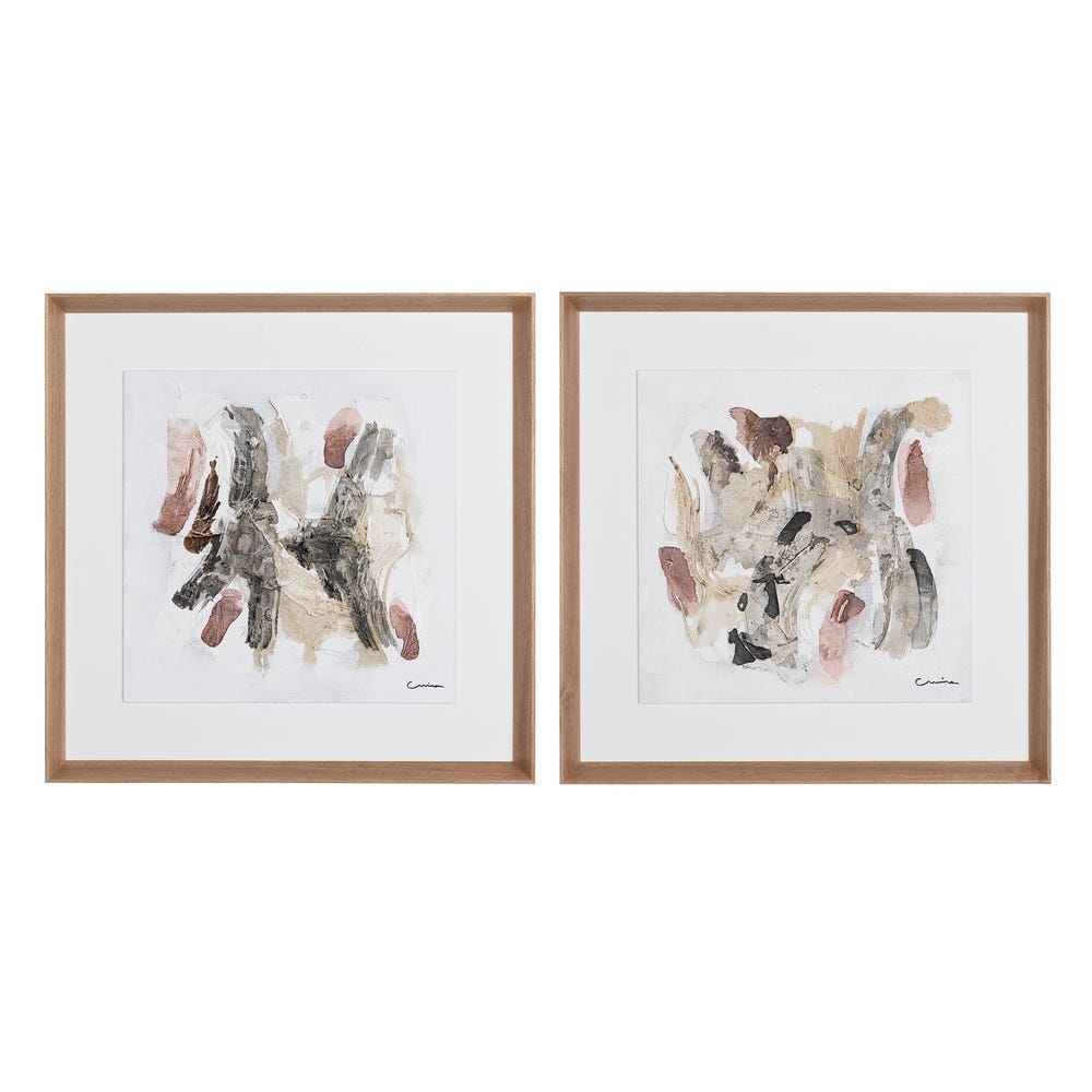 cuadro pintura abstracto 2/m 50 x 4 x 50 cm - Muebles Rebajados - Medium