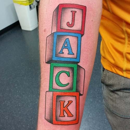 Jack Name Tattoo