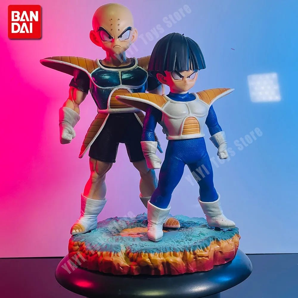 Top 5! New Dragon Ball Z Anime Figure Kuririn Gohan Saiyan Battle ...