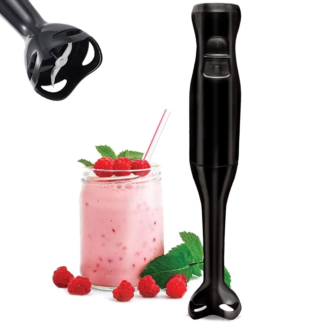 Review! Electric Immersion Hand Blender(Black),Mixer,Chopper,Ice ...