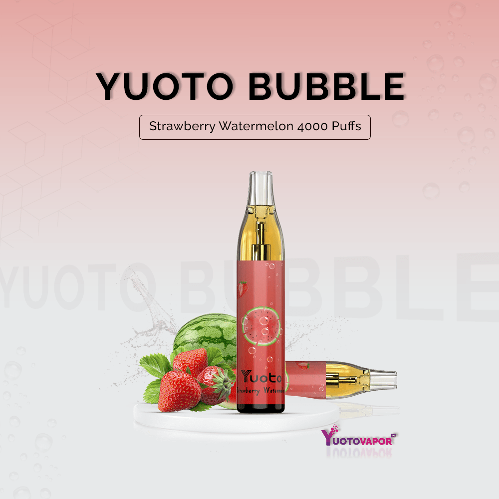 Yuoto Bubble Strawberry Watermelon 4000 Puffs - Md Monna - Medium