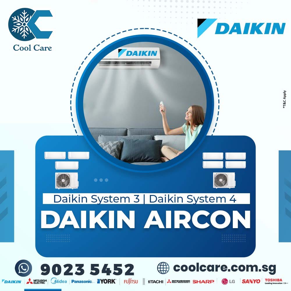 Daikin System 3 | Daikin System 4 — Daikin aircon | by Coolcare Aircon | Medium