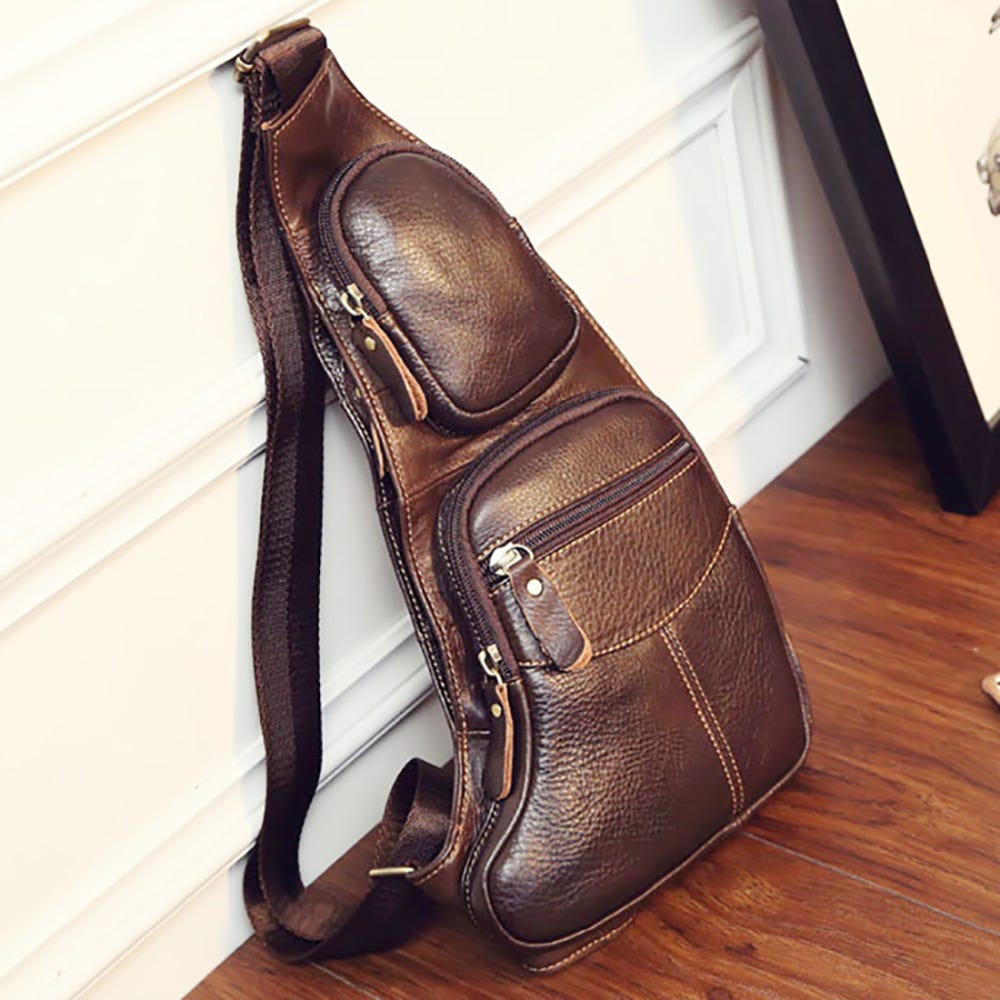 “Unveil the Timeless Style and Utility of the Men’s Cross Body Leather ...