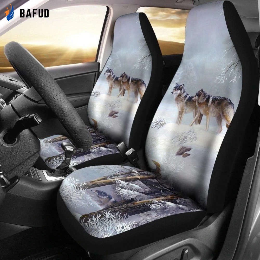 Wolf In Forest Car Seat Covers For Fan Gifts | by Bafud 3D Clothings ...