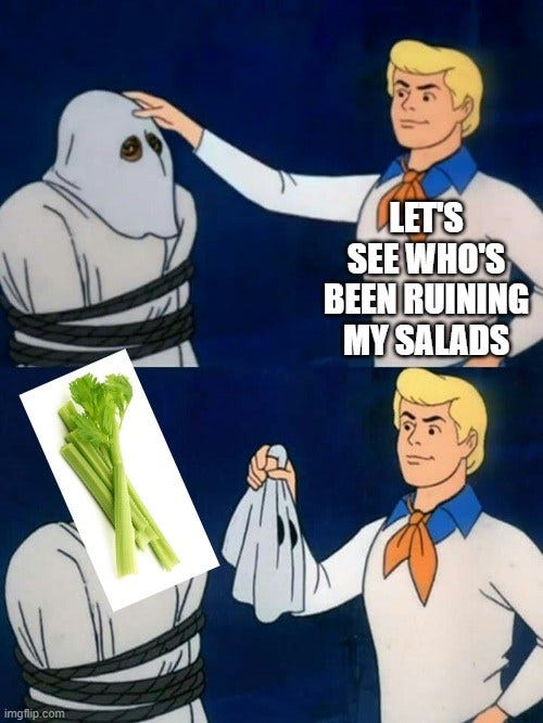 Macgruber Celery Memes Vegan Celery Memes