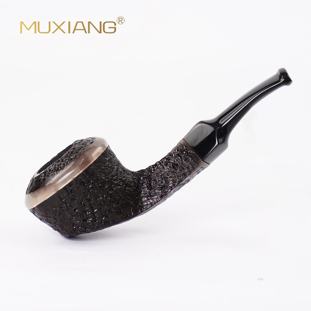 Nature Handmade Briar Wood Pipe With Black Cumberland Mouthpiece - Afs ...