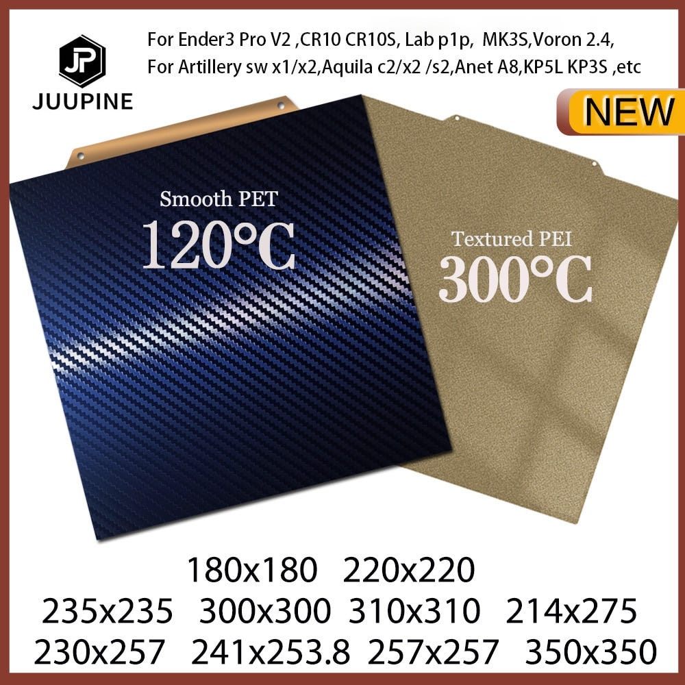 Hot Deals! PEI Sheet 235 180 241 257 310 Double Sided PET PEI Magnetic ...