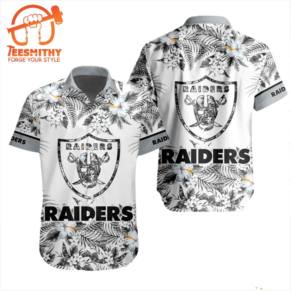 NFL Las Vegas Raiders Special Floral Tropical Hawaiian Shirt ...