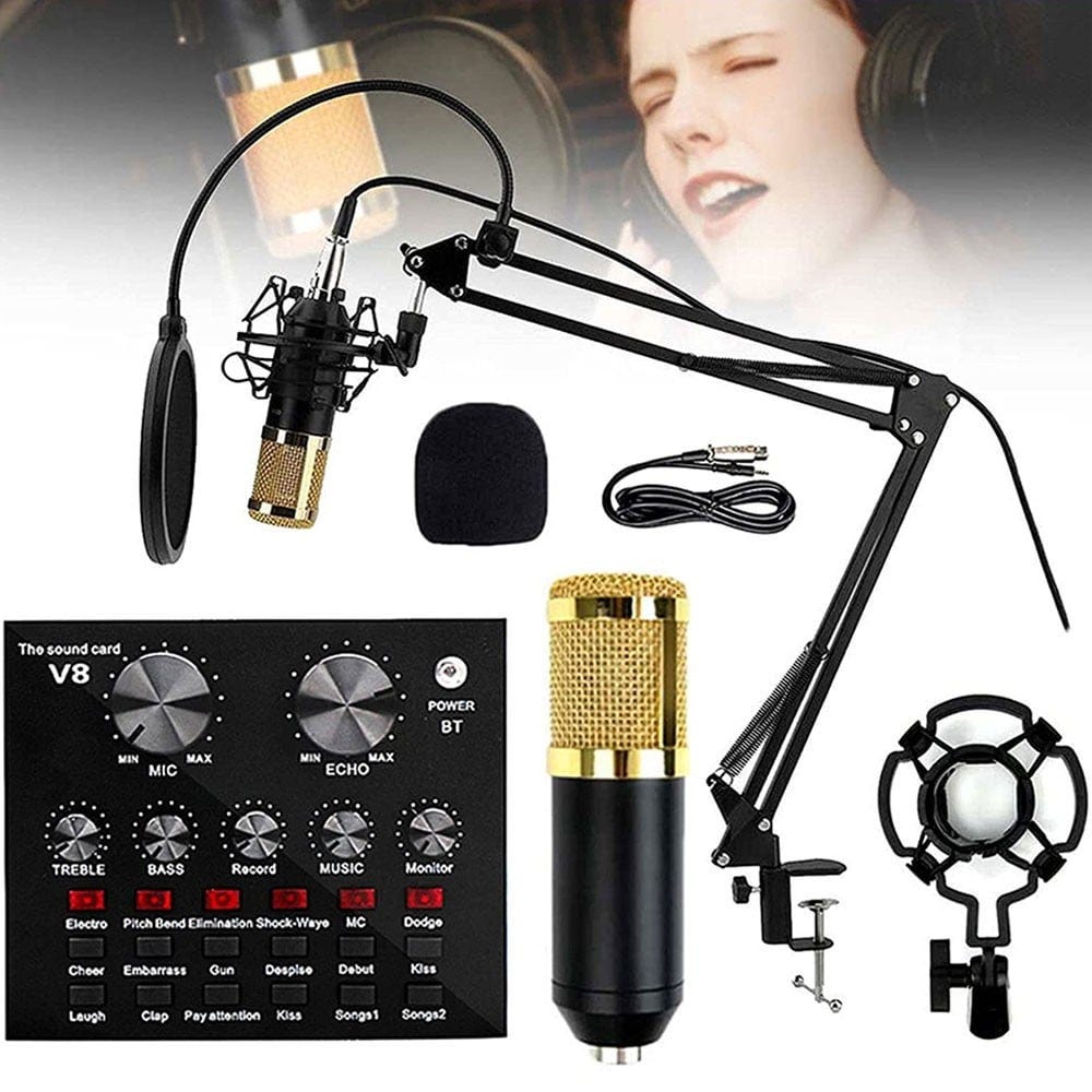 V8 Live Soundcard Professional Microphone - Ethio Shop - Medium
