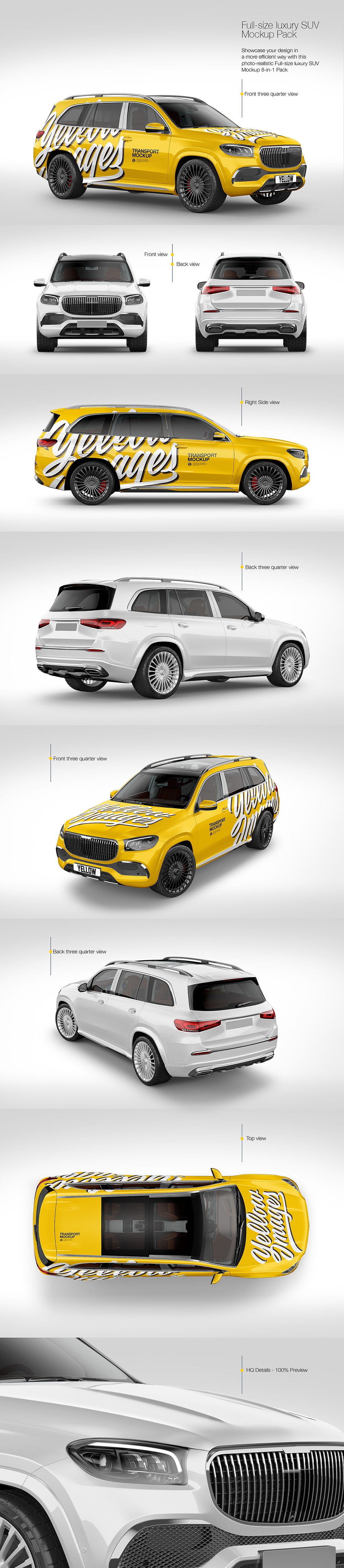 243+ Free Download Famous Luxury Suv Mockup — Front View References Psd ...