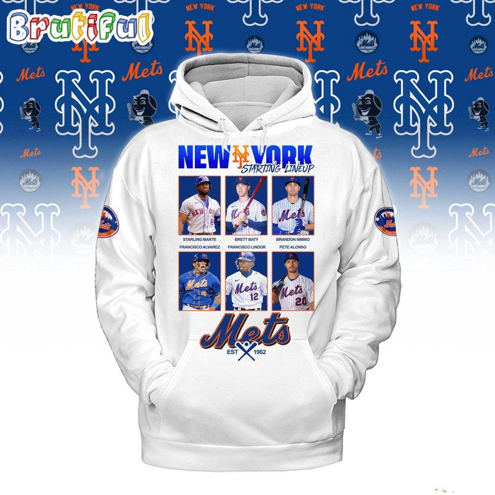 New York Mets Starting Lineup Est 1962 Hoodie | by Super Bowl Hawaiian ...