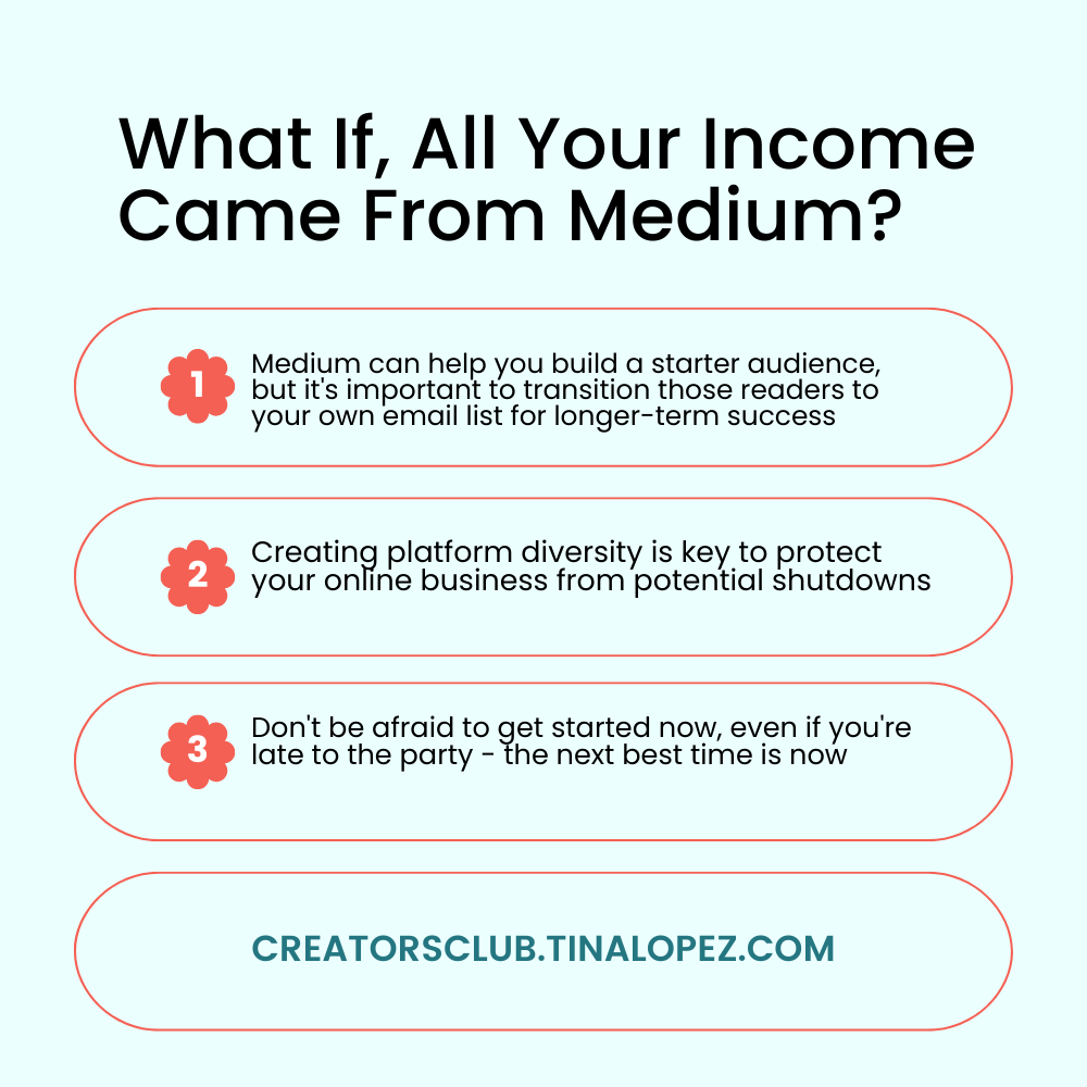 What If, All Your Income Came From Medium? | by Tina Lopez | Content ...