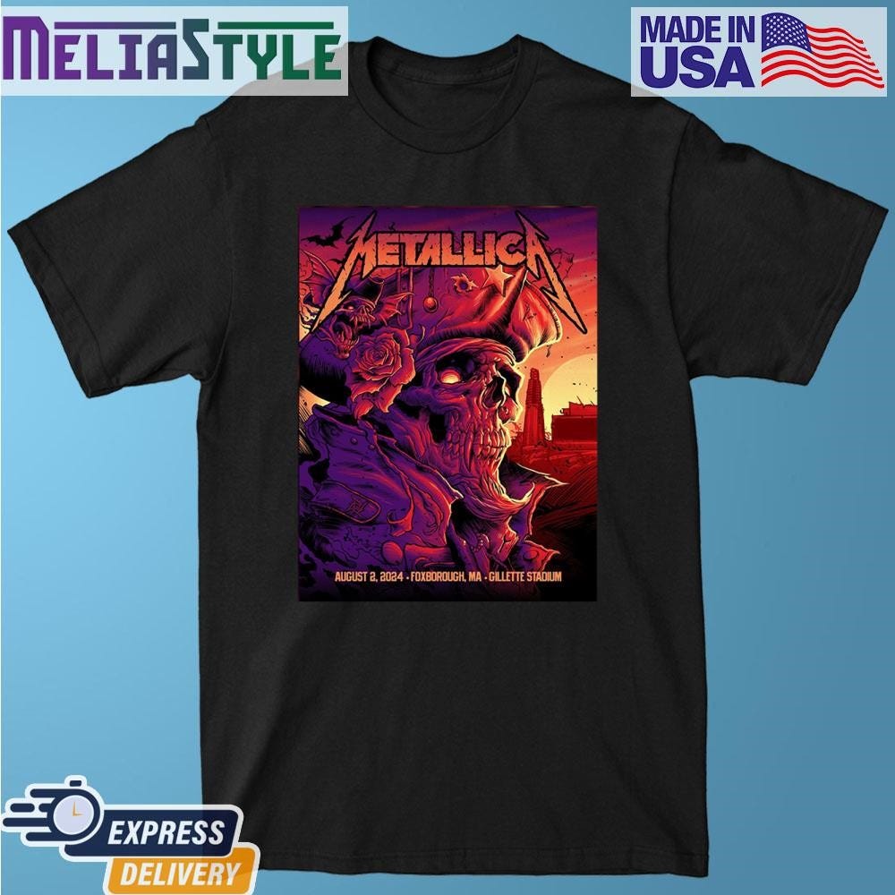 Metallica M72 World Tour North America Foxborough, MA Shirt ...
