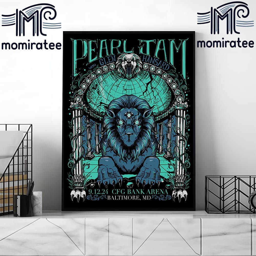 Pearl Jam Baltimore The Event Poster 2024 Dark Matter World Tour With ...