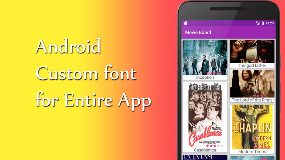 Android Custom Font For Entire Application using Android Studio | by Vamsi Tallapudi | Medium
