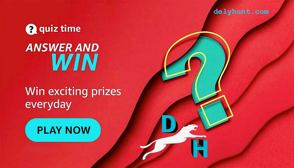 Amazon Quiz Answers Today 13th October 2022 Chance To Win ₹5000 | by ...