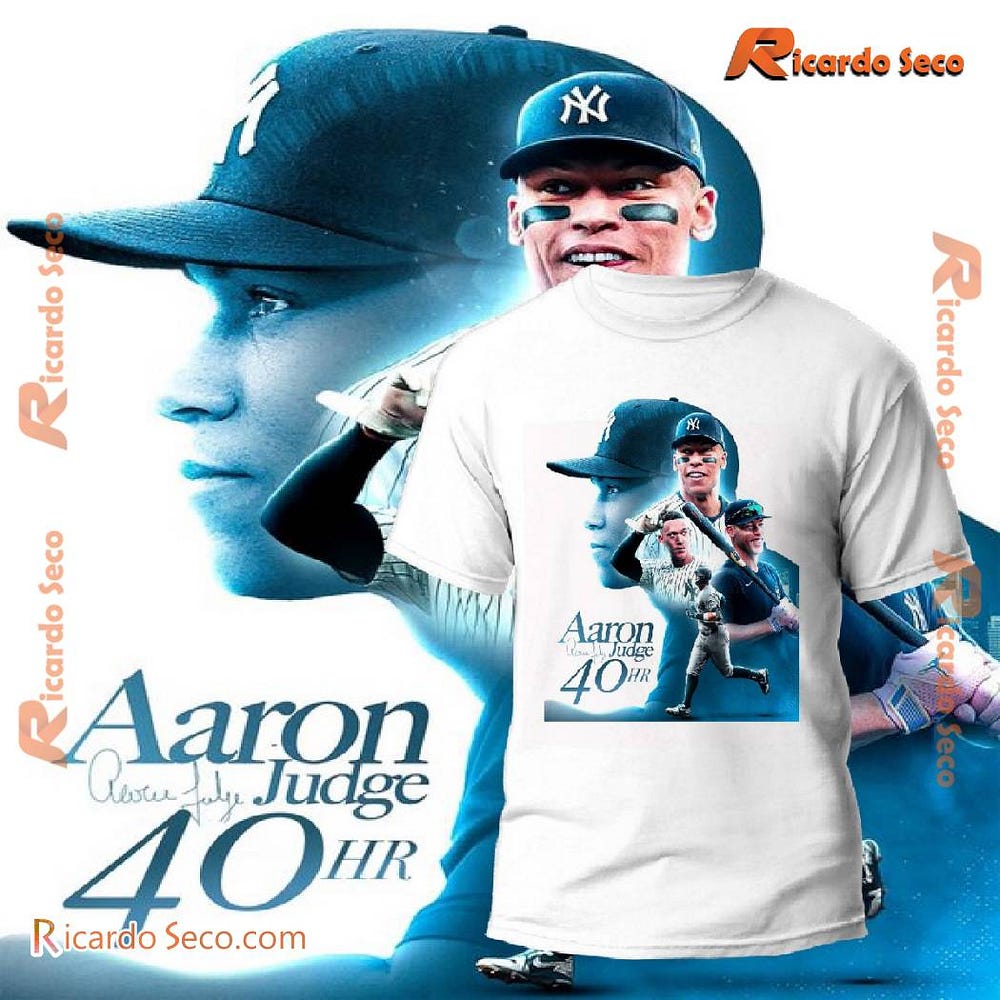 Show Your Yankee Pride: Celebrate Aaron Judge’s 40th Homerun! Show Your ...
